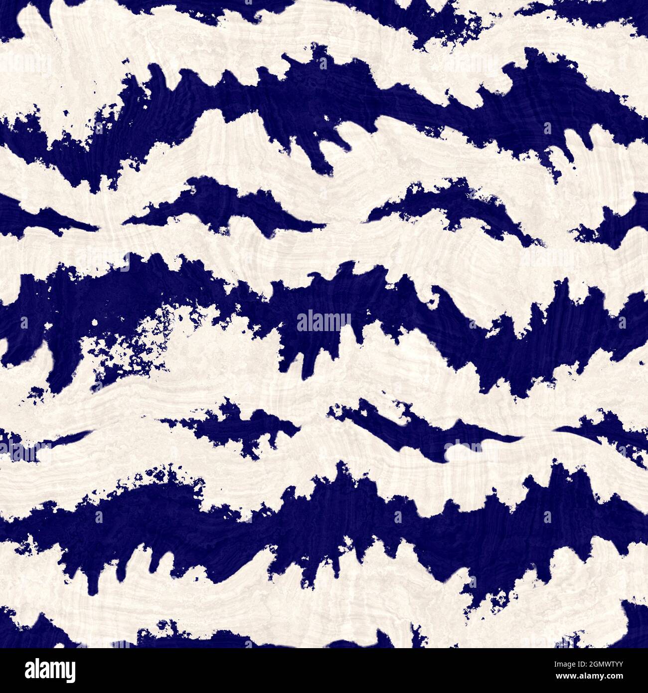 Distorted stripe monochrome seamless raster pattern. Minimalist ...