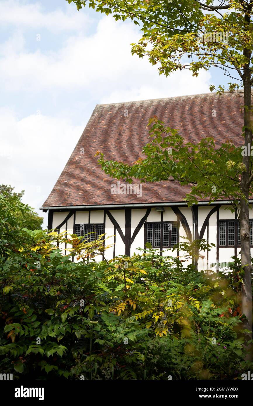 Tudor Building Amongst Trees Stock Photo - Alamy