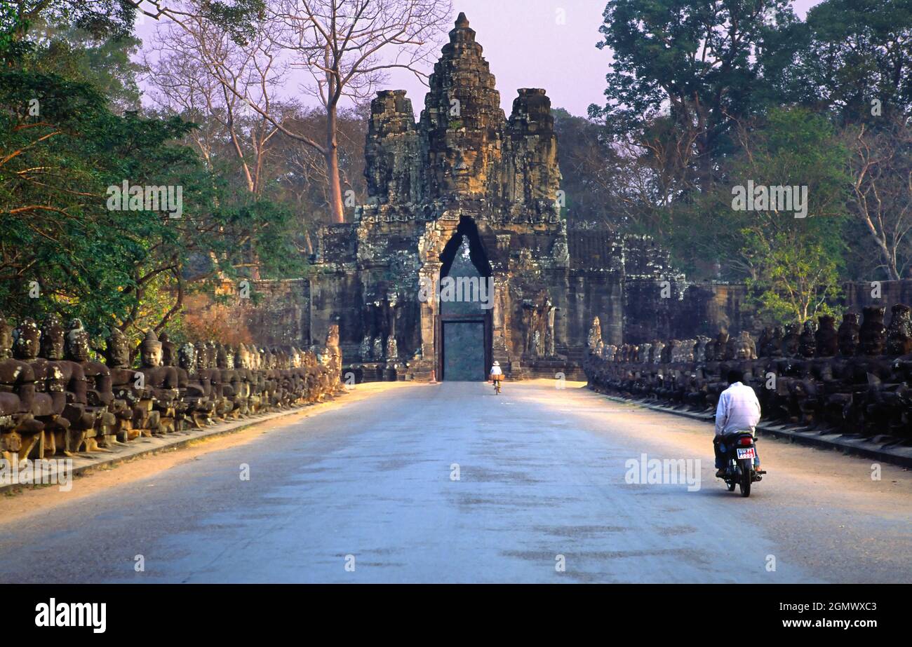 Angkor Thom, Cambodia - 13 February 2005; A triumph of Medieval Khmer ...