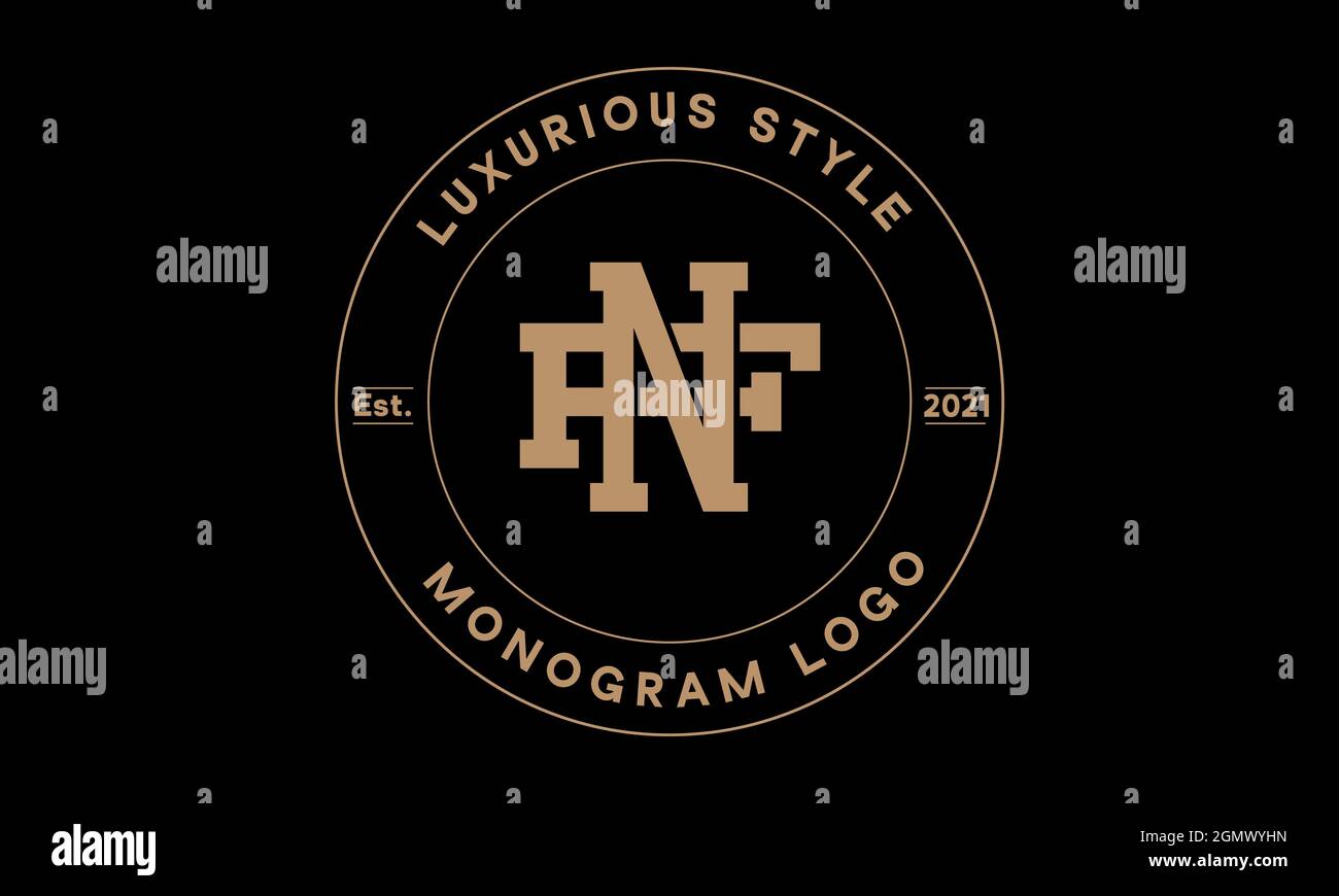 Fn initials logo hi-res stock photography and images - Alamy