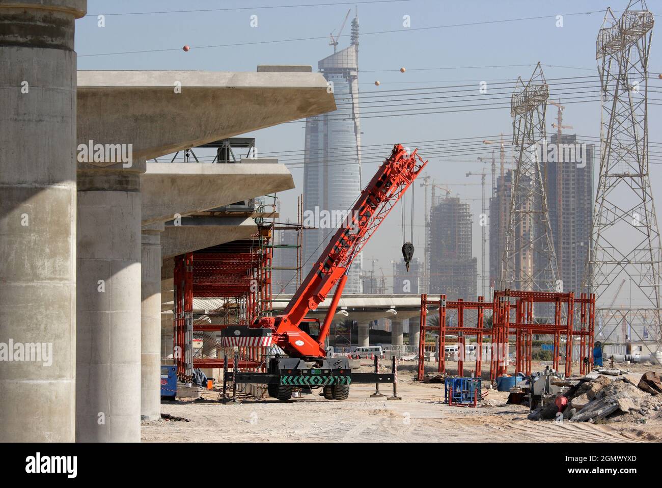 Dubai, United Arab Emirates - February 2008; The pace of development of ...