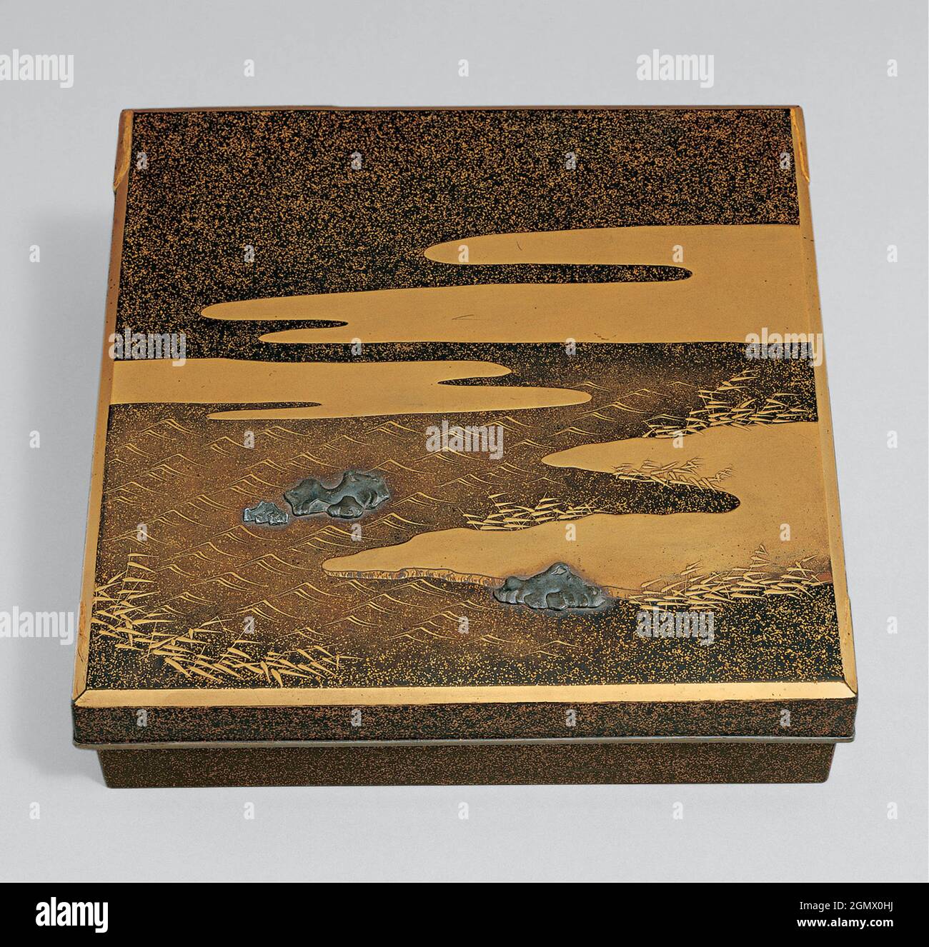 Writing Box (Suzuribako) with ´Dream in Naniwa´ Design. Period: Edo ...