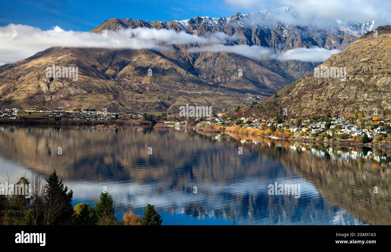 Queenstown, New Zealand - 21 May 2012 A fabulous view of Queenstown ...