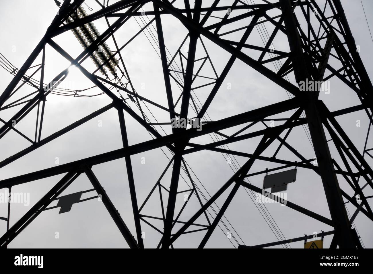 Oxfordshire, England - 23 April 2019 I love electricity pylons; I find ...