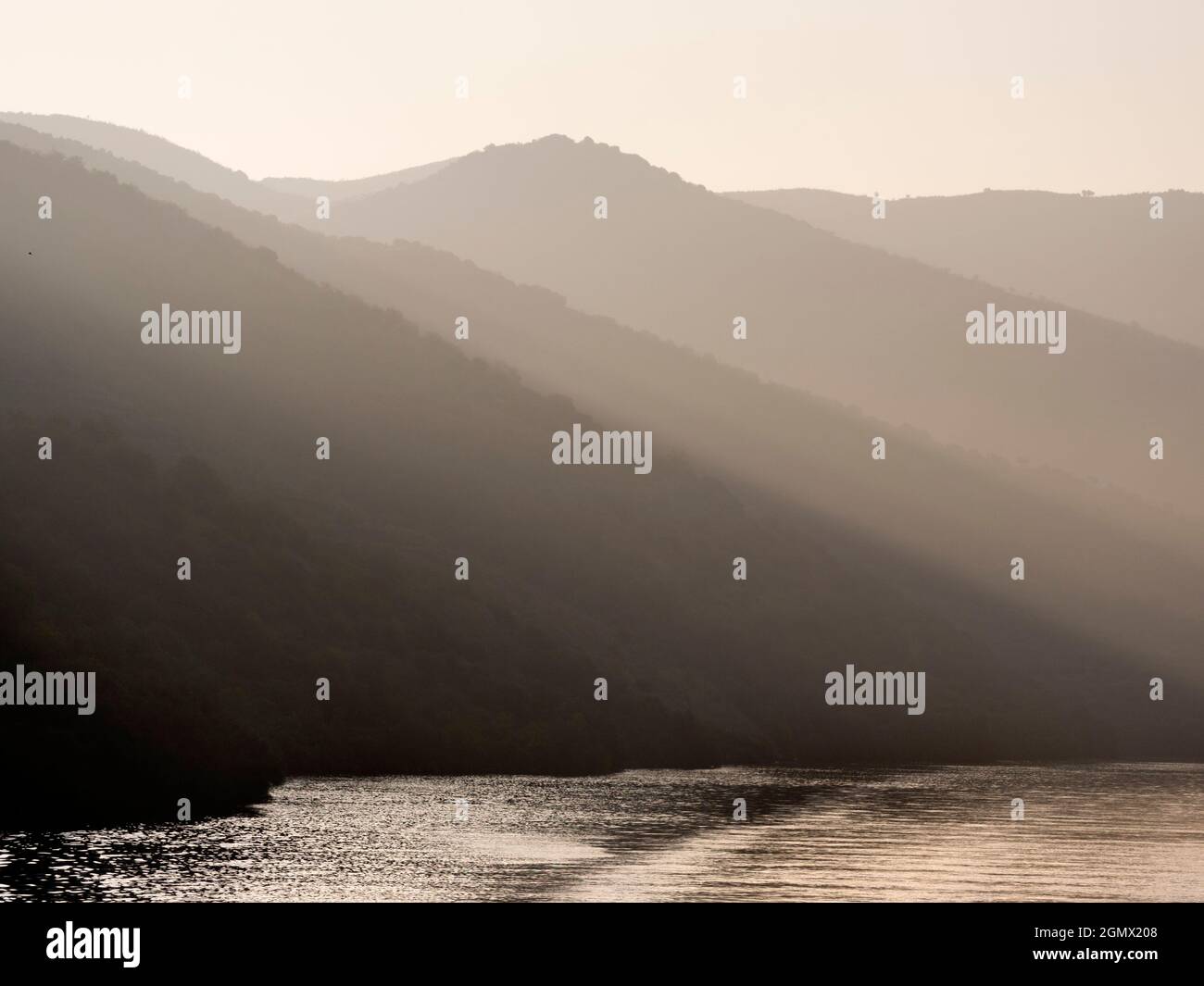 The scenic Douro Valley, which runs from the Atlantic coast at Porto ...