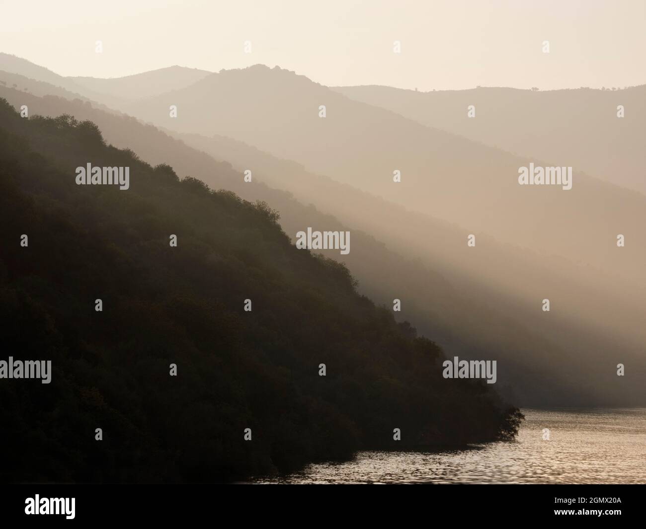 The scenic Douro Valley, which runs from the Atlantic coast at Porto ...