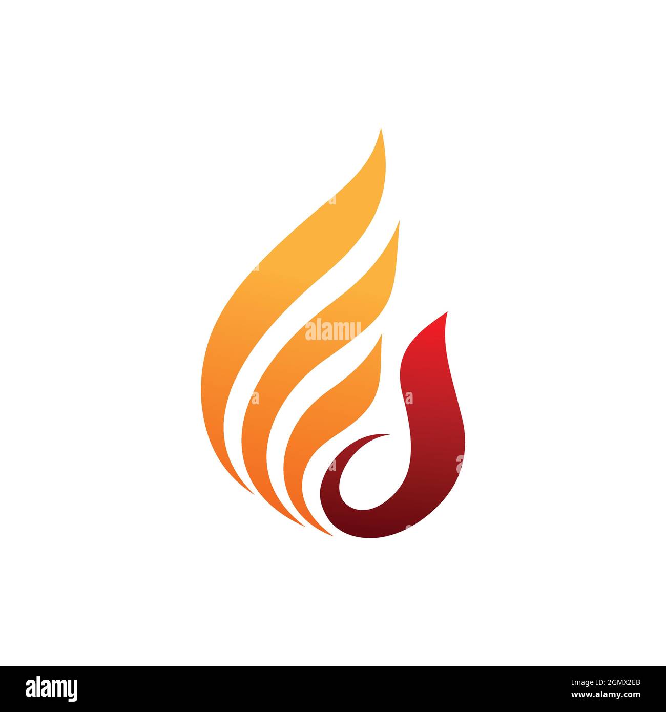 abstract fire wing logo icon flat concept vector graphic design Stock ...