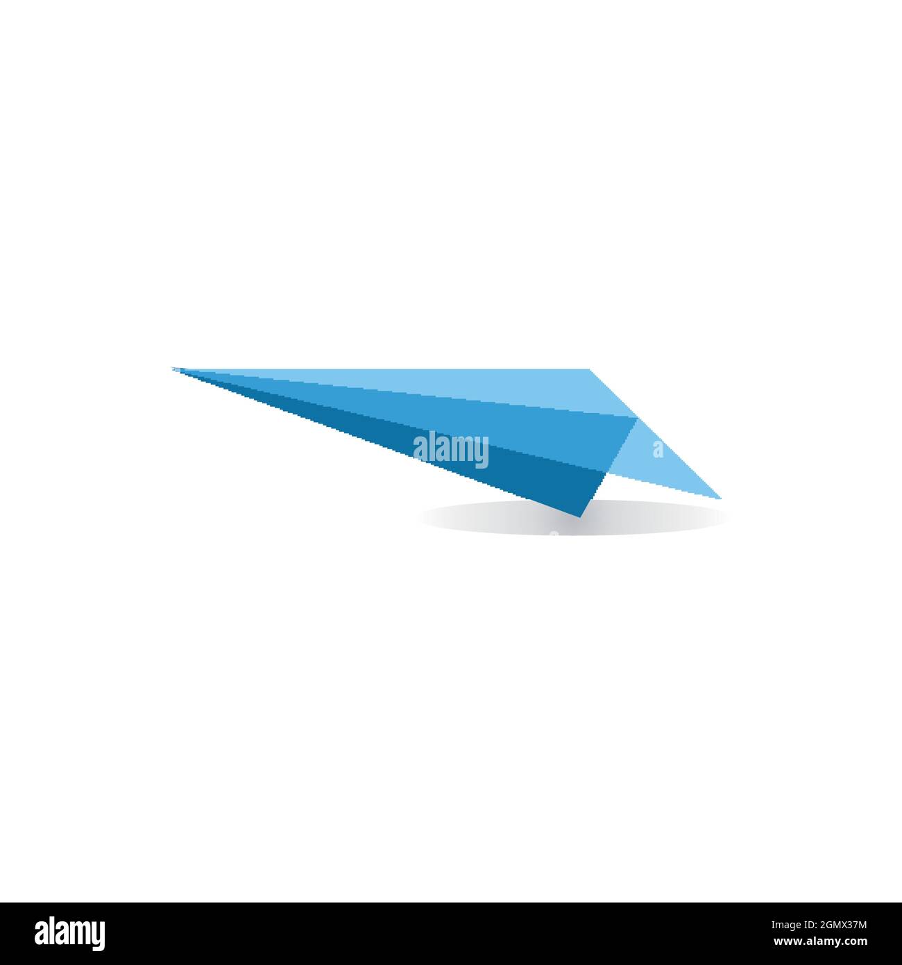 blue paper plan logo icon flat concept vector graphic design Stock ...