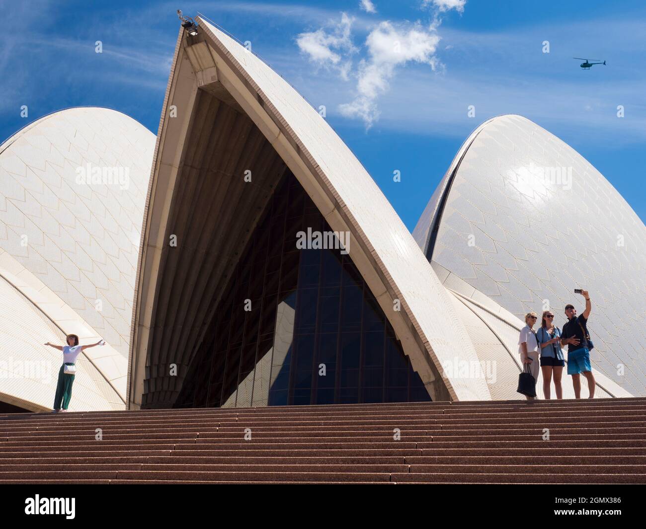 Sydney, Australia - 16/17 February 2109; four tourists in shot. Opened ...