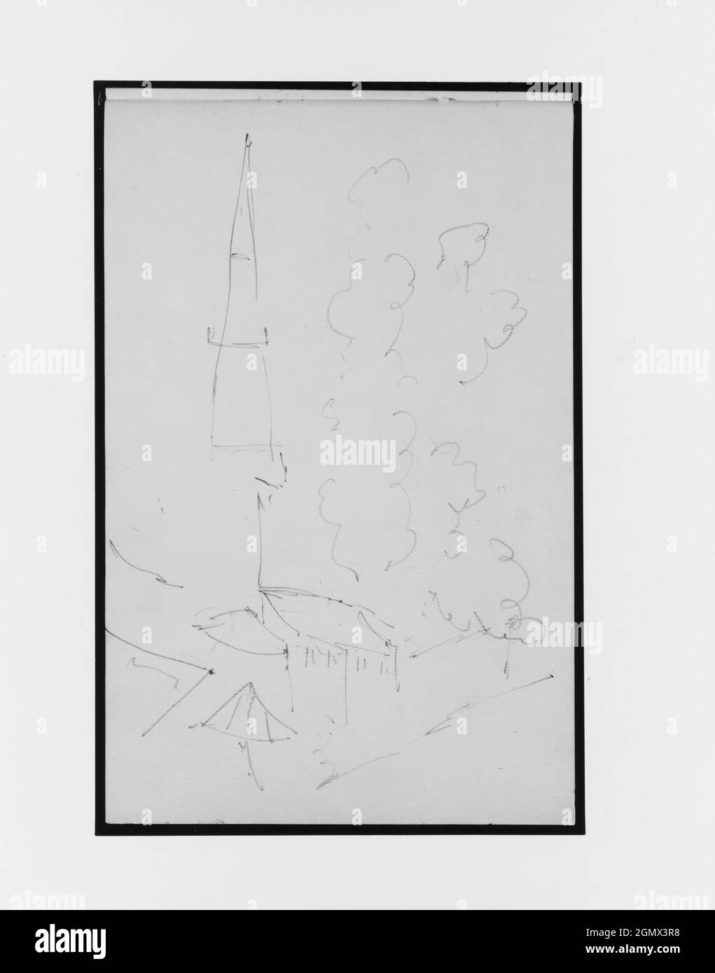 Steeple tree trees Black and White Stock Photos & Images - Alamy