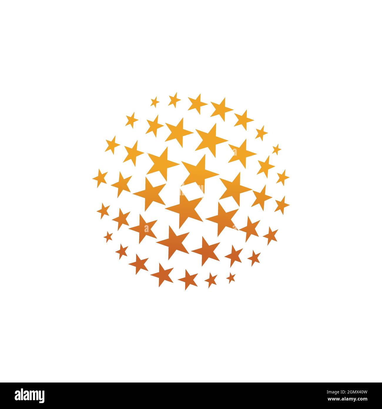 star ball stylish logo icon flat concept vector graphic design Stock ...