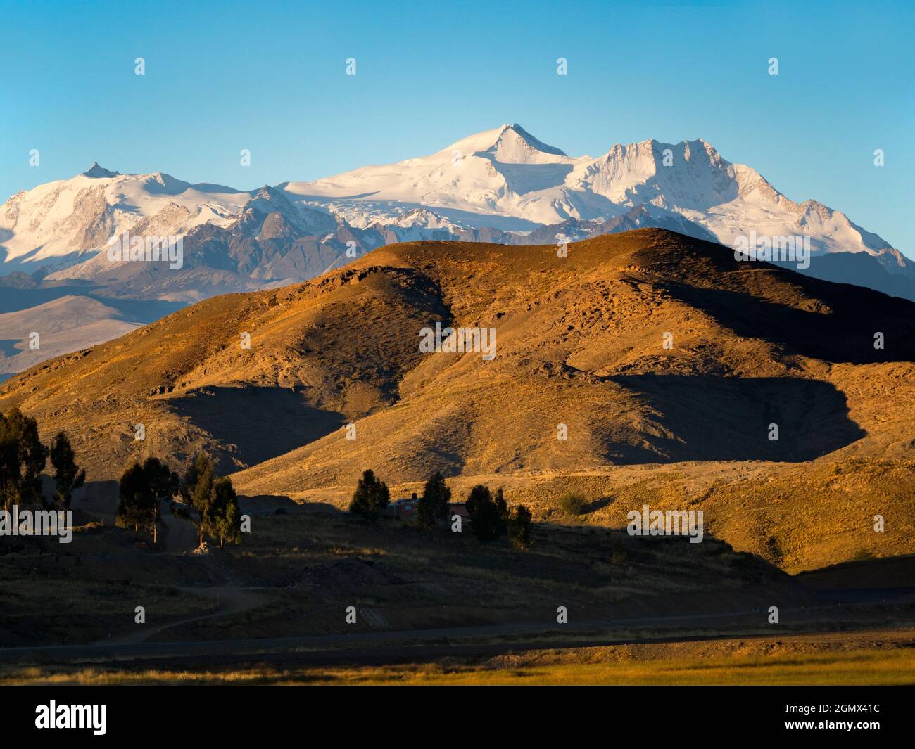 Bolivia - 18 May 2018 A majestic view of the Bolivian Andes, seen on ...