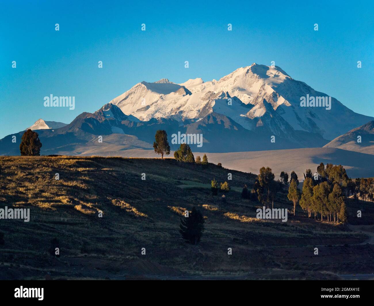 Bolivia - 18 May 2018 A majestic view of the Bolivian Andes, seen on ...