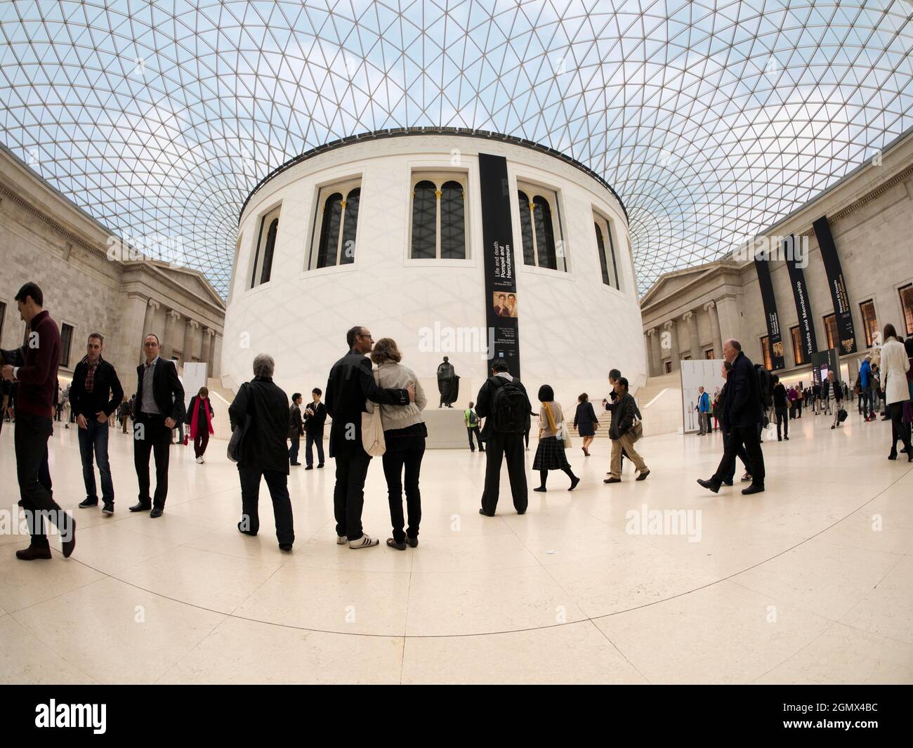 The central quadrangle of the British Museum in London was re-developed ...