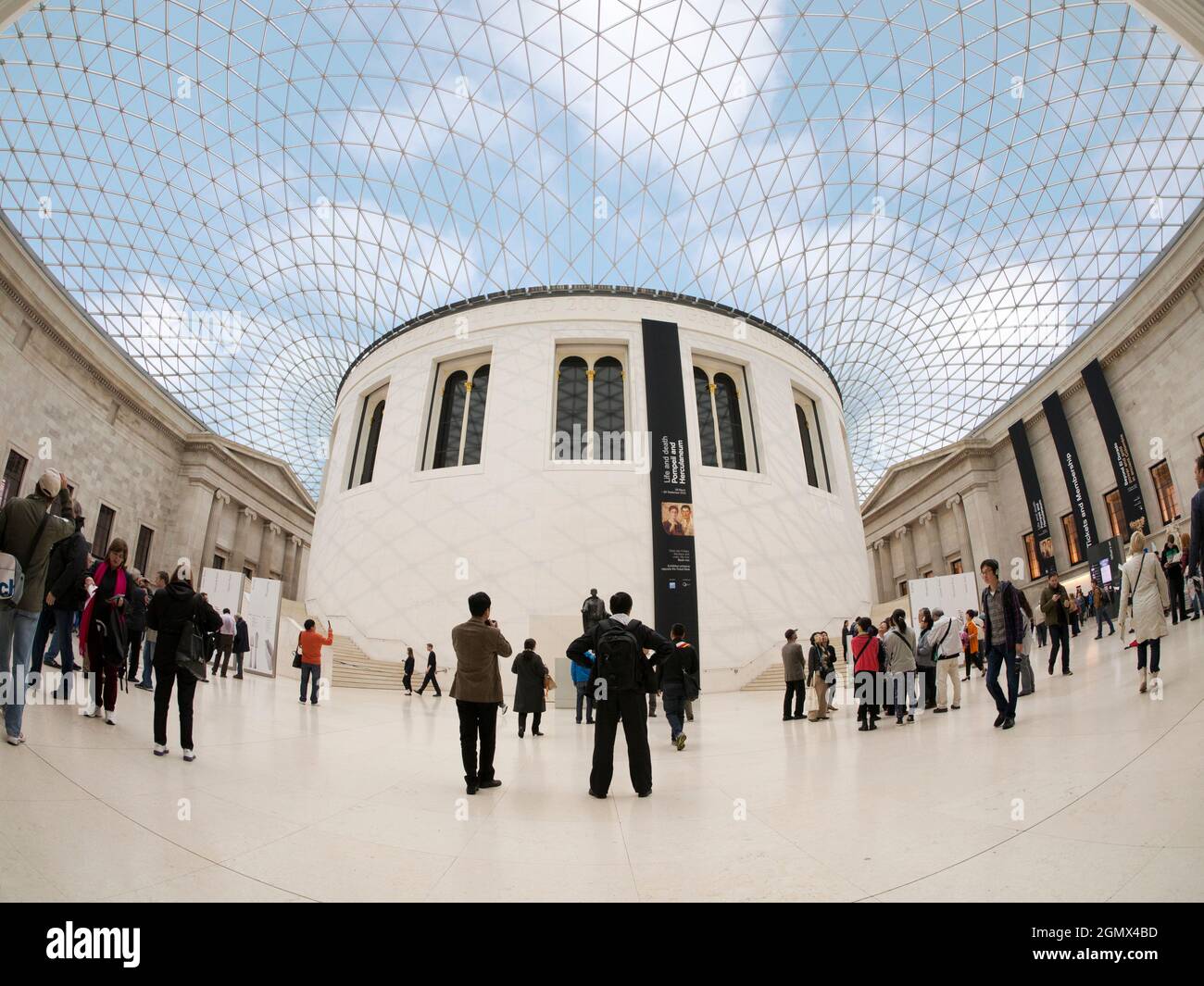 The central quadrangle of the British Museum in London was re-developed ...