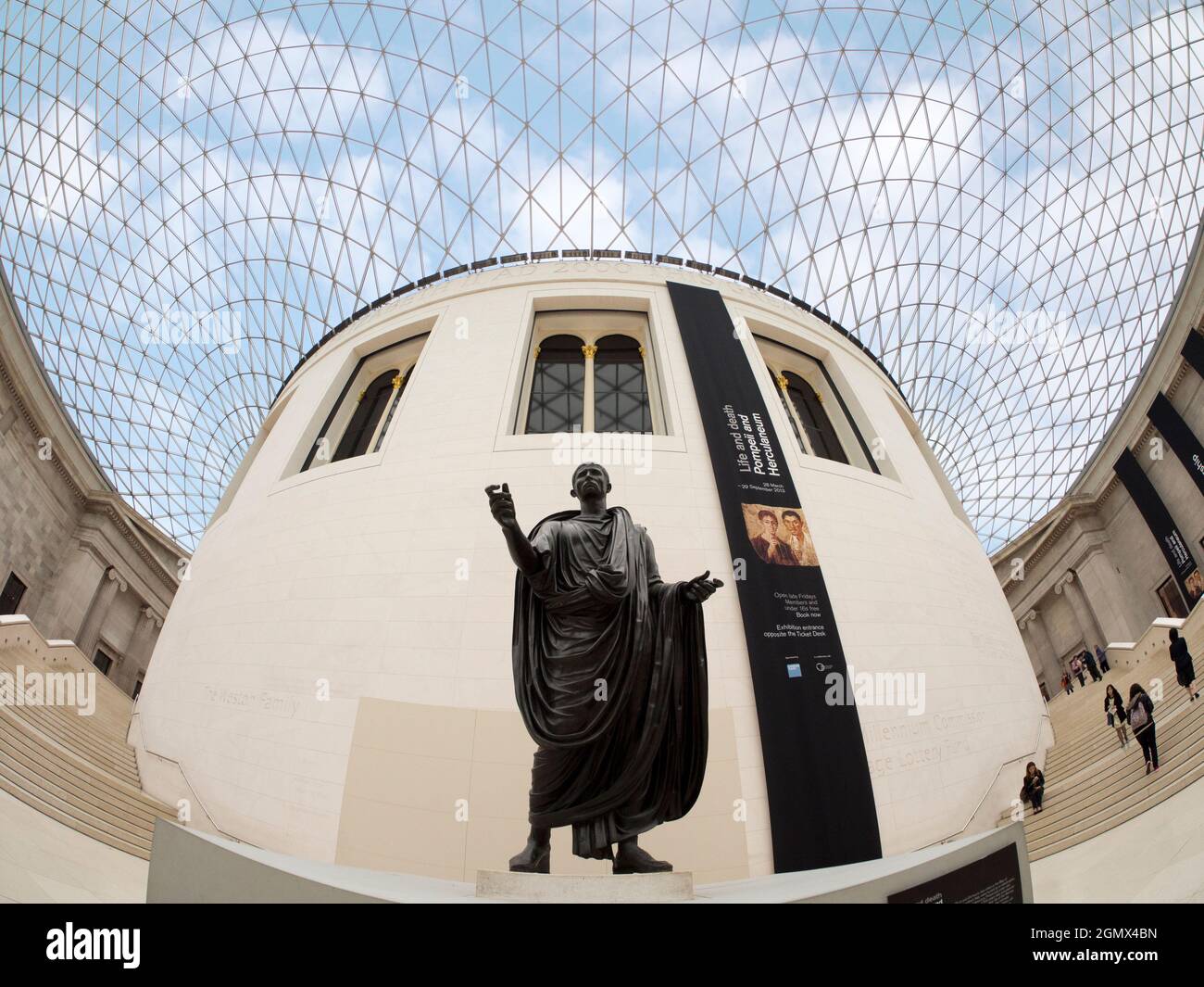 The central quadrangle of the British Museum in London was re-developed ...