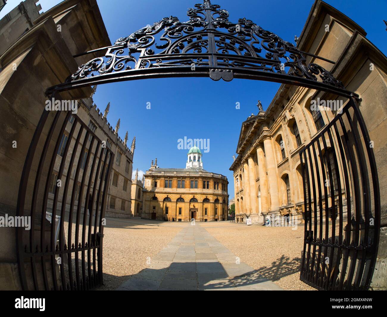 Oxford, England - 8 May 2013; Three famous classical buildings in the ...