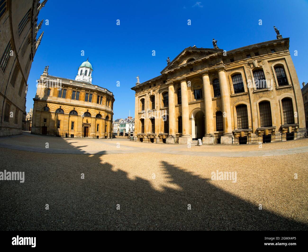 Oxford, England -8 May 2013; Three famous classical buildings in the ...