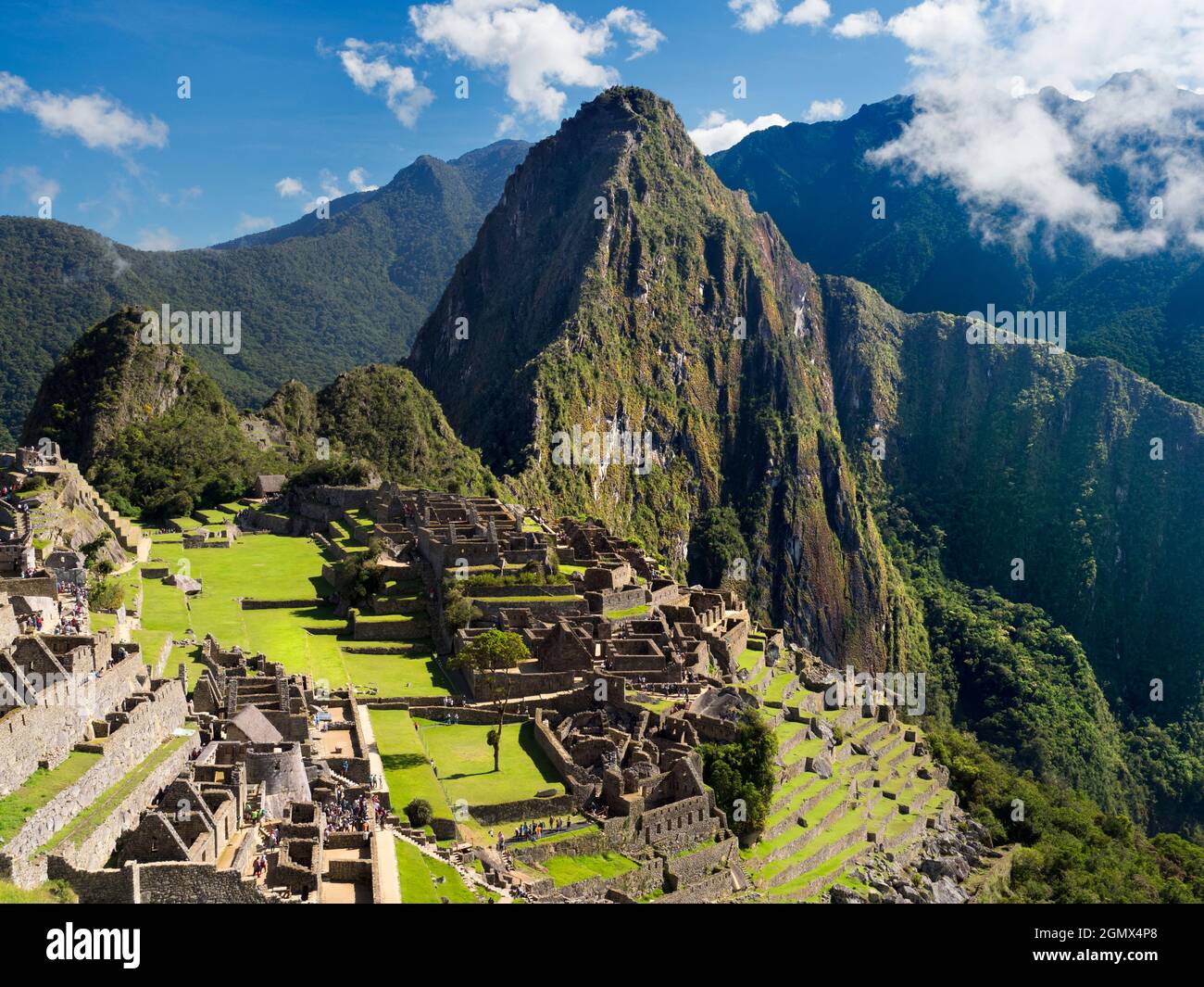 Machu Picchu, Peru - 14 May 2018 Set in an awe-inspiring mountainous ...