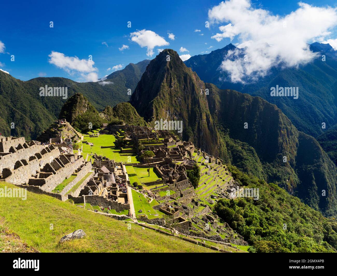 Machu Picchu, Peru - 14 May 2018 Set in an awe-inspiring mountainous ...