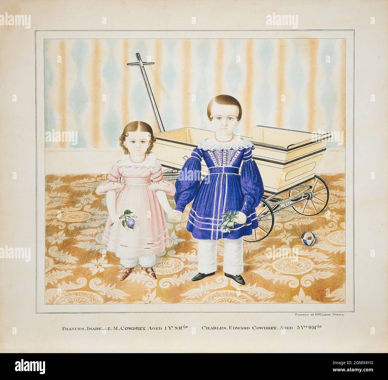 Frances and Charles Cowdrey. Artist: Henry Walton (1804-1865); Date: ca ...