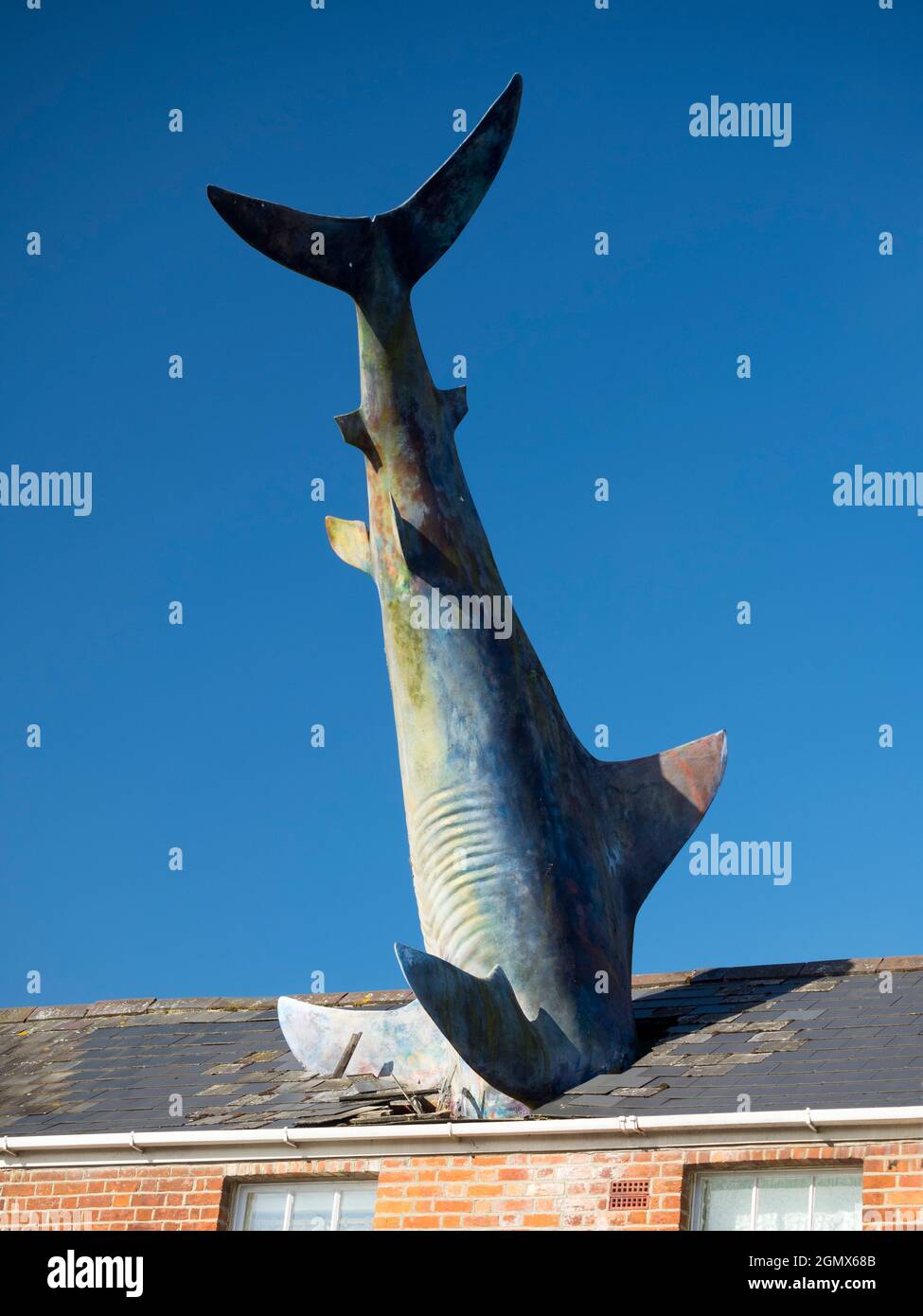 The Headington Shark is a rooftop sculpture in the New High Street of ...