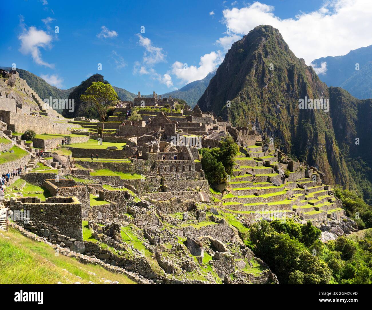 Machu Picchu, Peru - 14 May 2018 Set in an awe-inspiring mountainous ...
