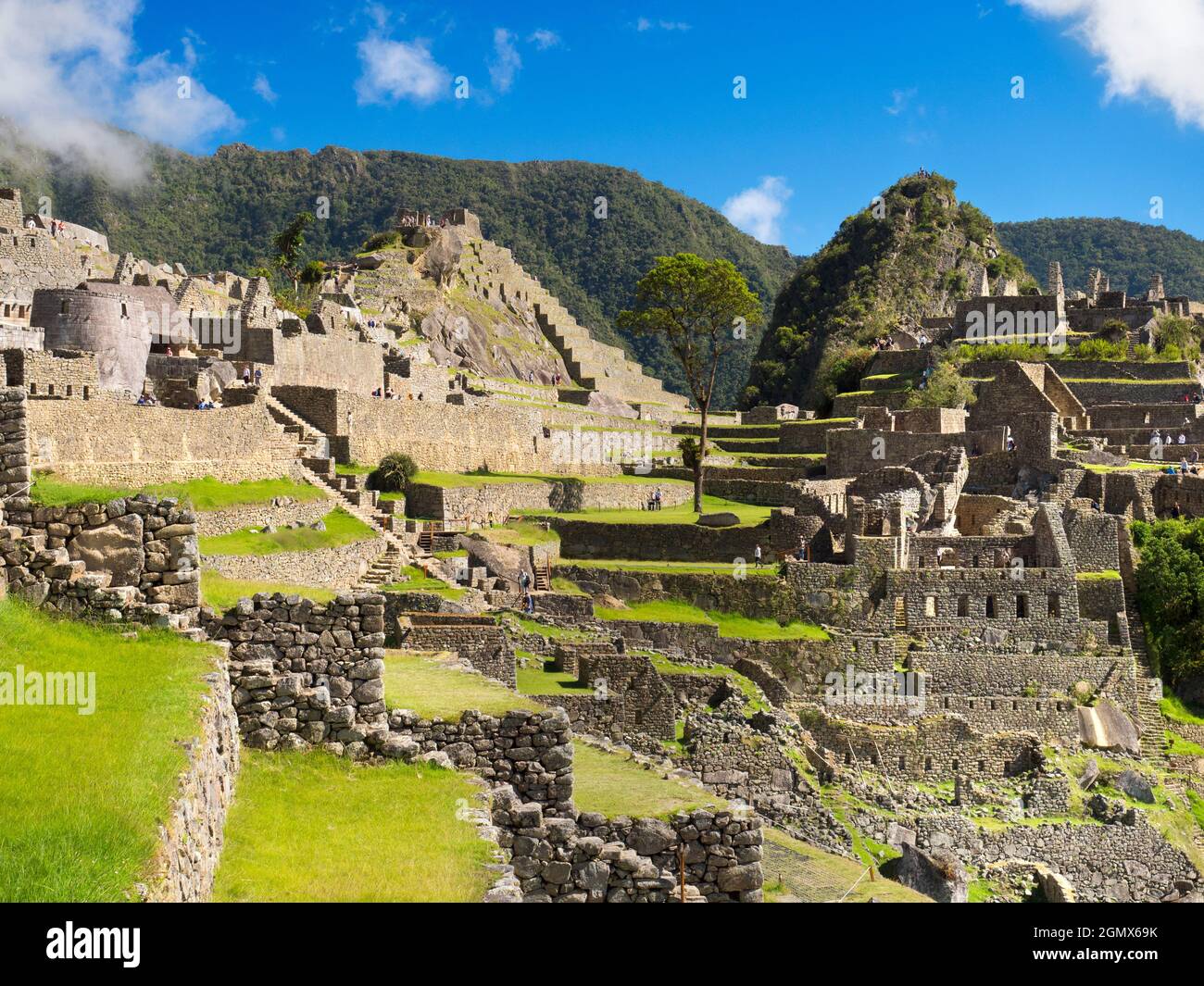 Machu Picchu, Peru - 14 May 2018 Set in an awe-inspiring mountainous ...