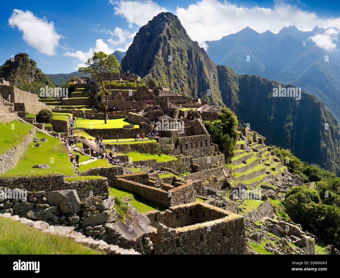 Machu Picchu, Peru - 14 May 2018 Set in an awe-inspiring mountainous ...
