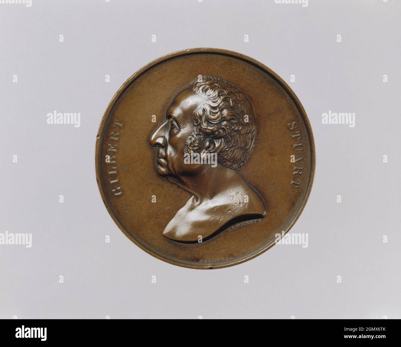 Gilbert Stuart. Artist: Obverse designed and modeled by Salathiel Ellis ...