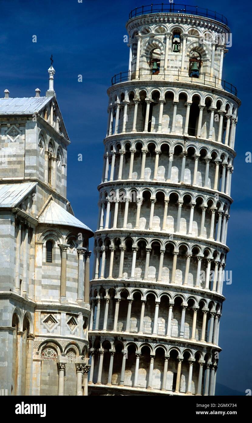 Pisa, Tuscany, Italy- February 2011; One of the most famous and iconic ...