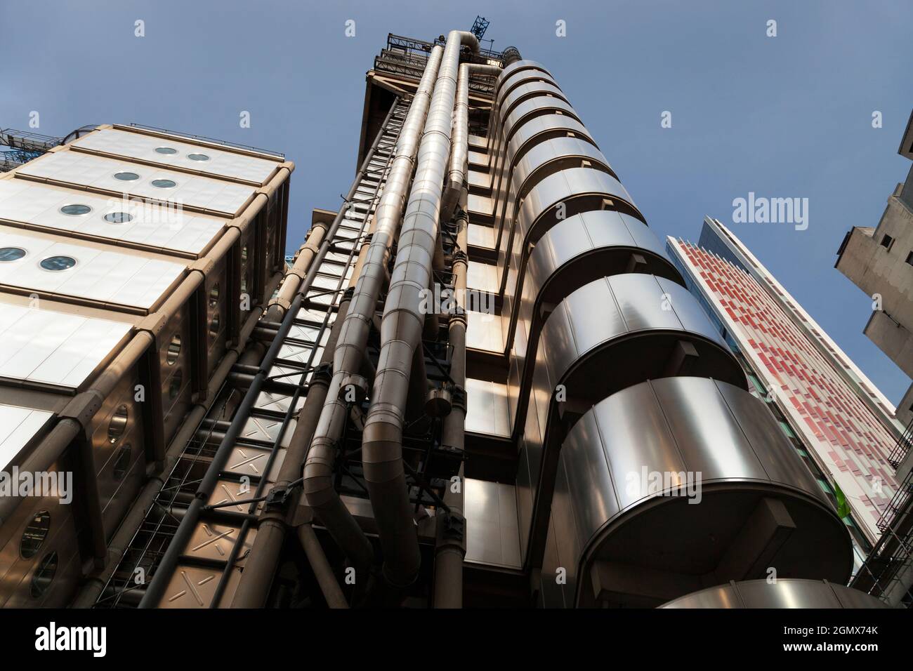 The Lloyd's building - sometimes known as the Inside-Out Building - is ...