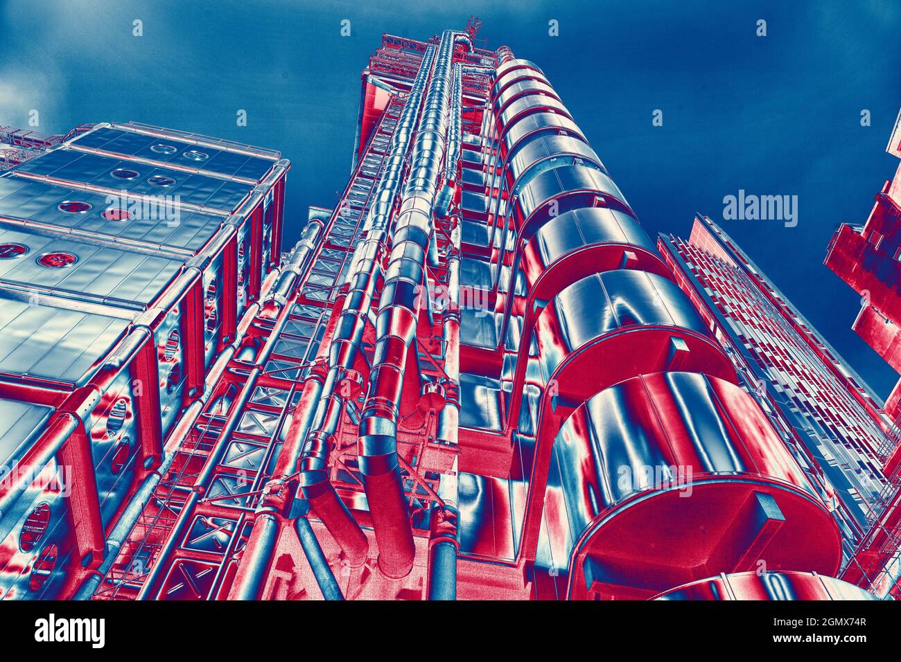Lloyds building with exterior elevators hi-res stock photography and ...