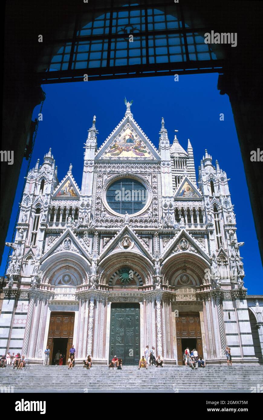 Siena, Italy - May 2004; Siena Cathedral (Duomo di Siena) is a fine ...
