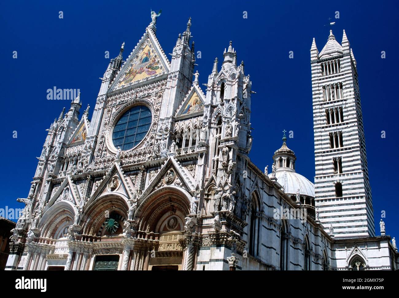 Siena, Italy - May 2004; Siena Cathedral (Duomo di Siena) is a fine ...