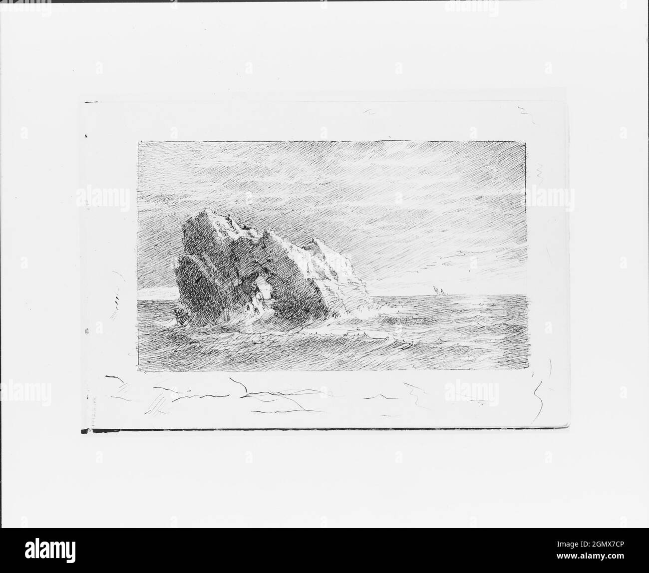 Water rocks drawing hi-res stock photography and images - Alamy