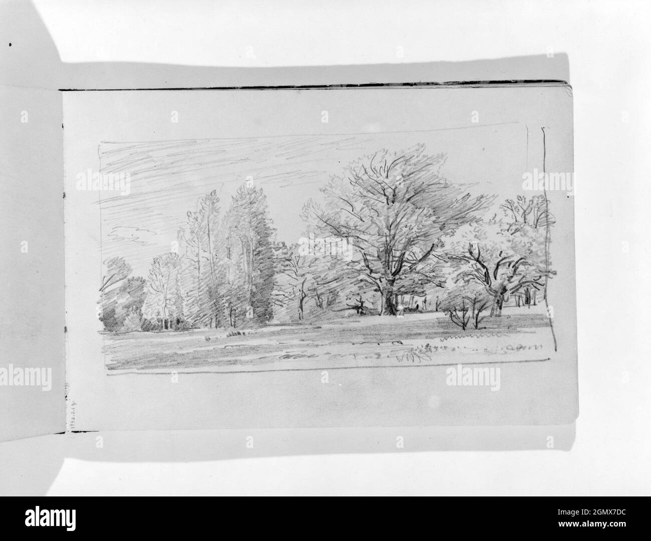 Landscape With Trees From Sketchbook Vii Artist William Trost