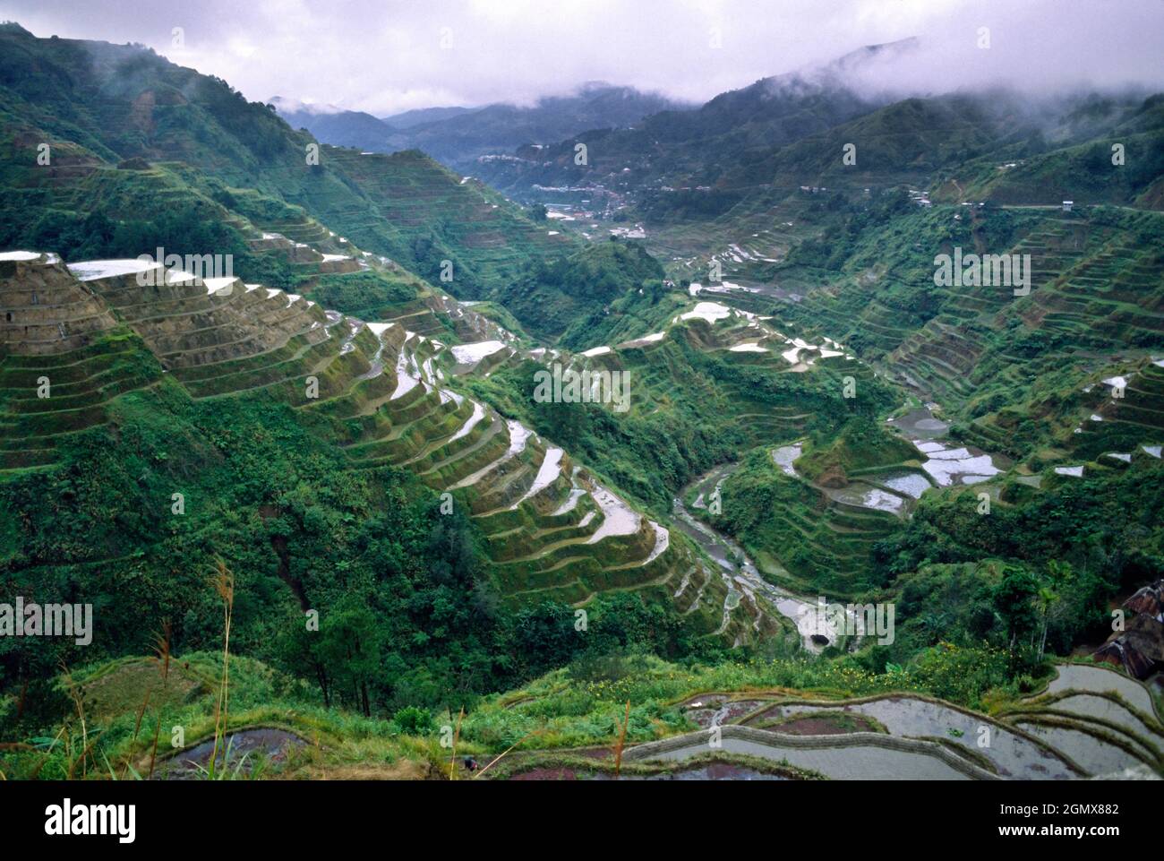 Banaue, Philippines - February 1986; The Banaue Rice Terraces are 2,000 ...