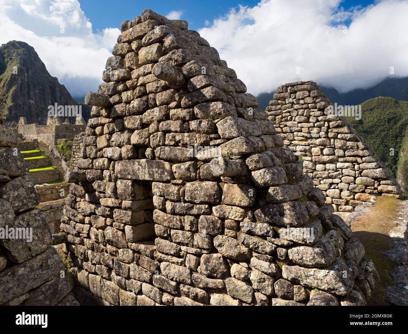 Machu Picchu, Peru - 14 May 2018 Set in an awe-inspiring mountainous ...