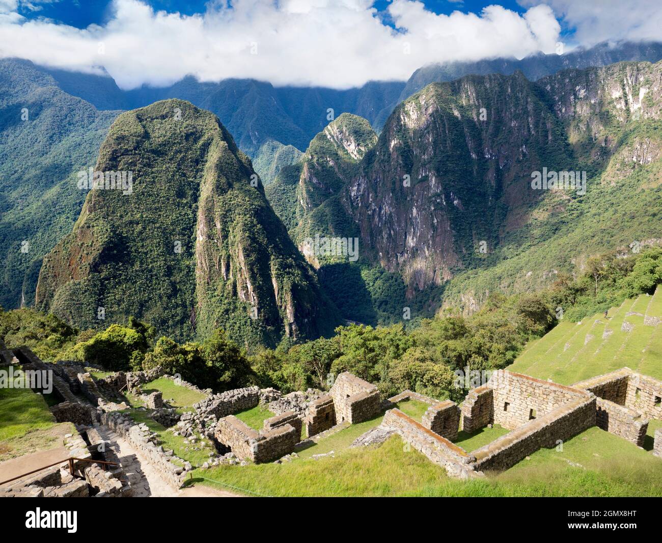 Machu Picchu, Peru - 14 May 2018 Set in an awe-inspiring mountainous ...