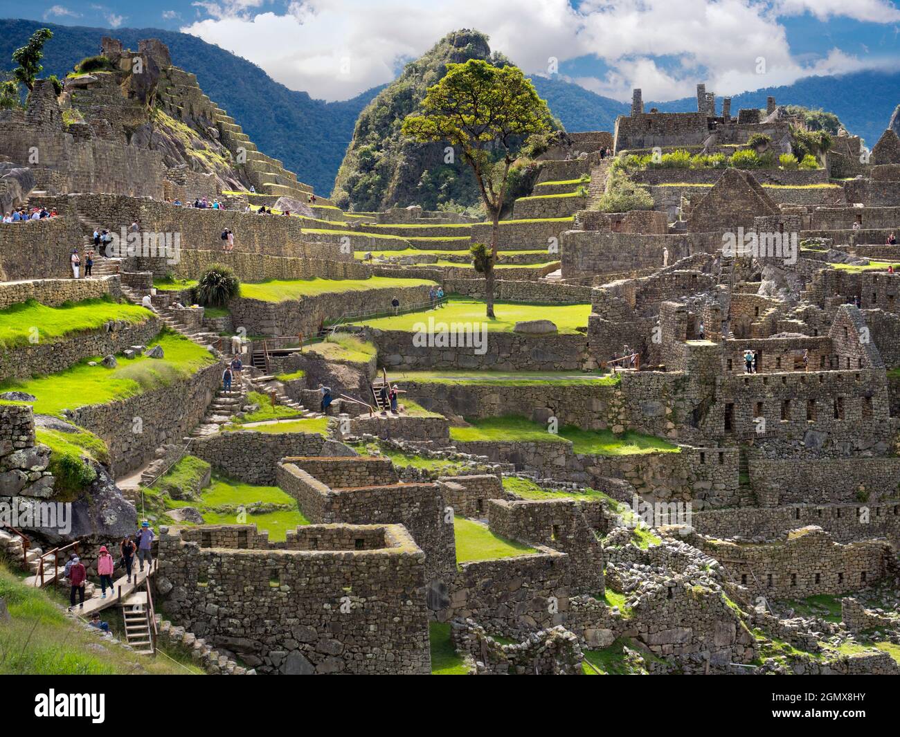 Machu Picchu, Peru - 14 May 2018 Set in an awe-inspiring mountainous ...