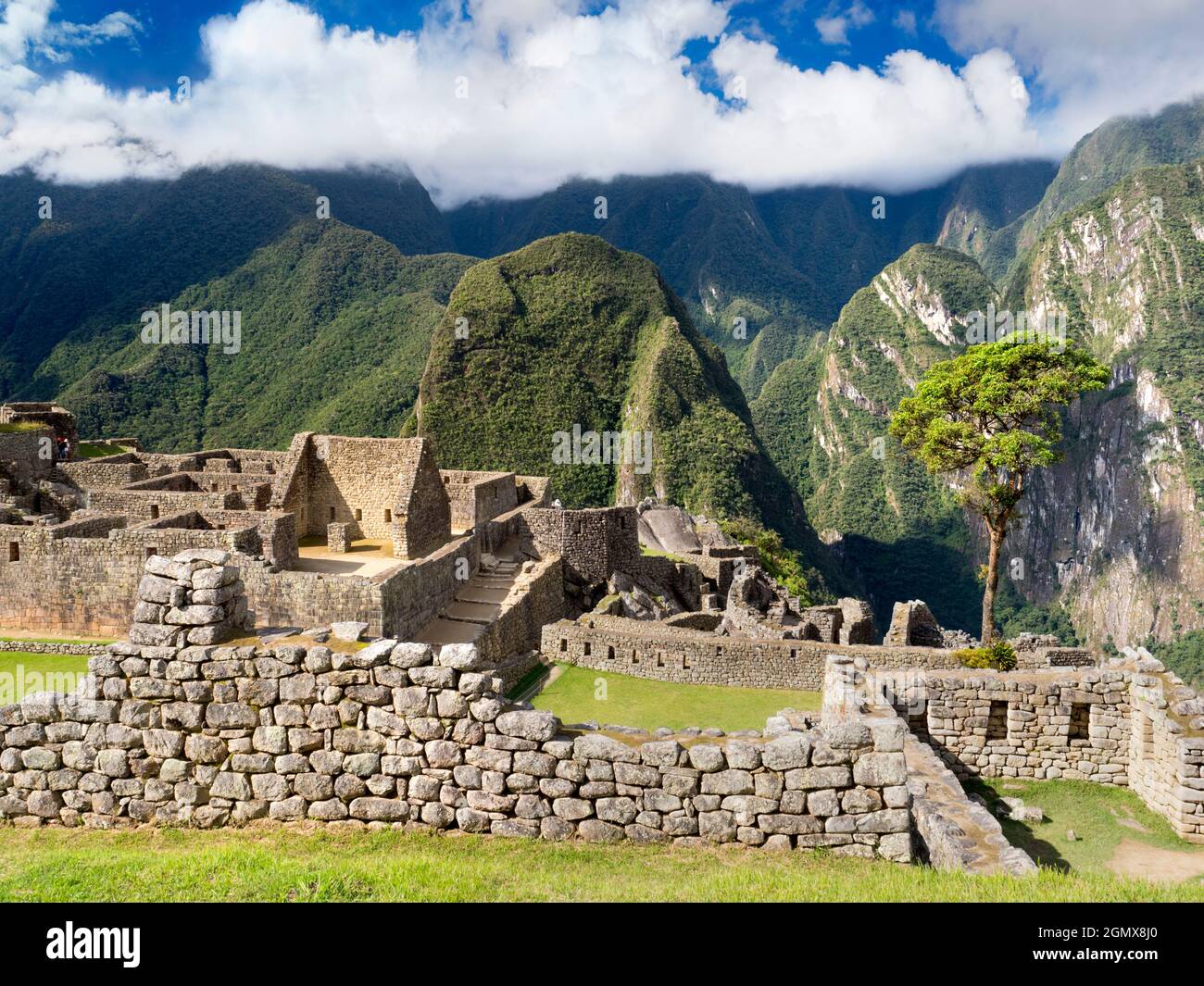 Machu Picchu, Peru - 14 May 2018 Set in an awe-inspiring mountainous ...