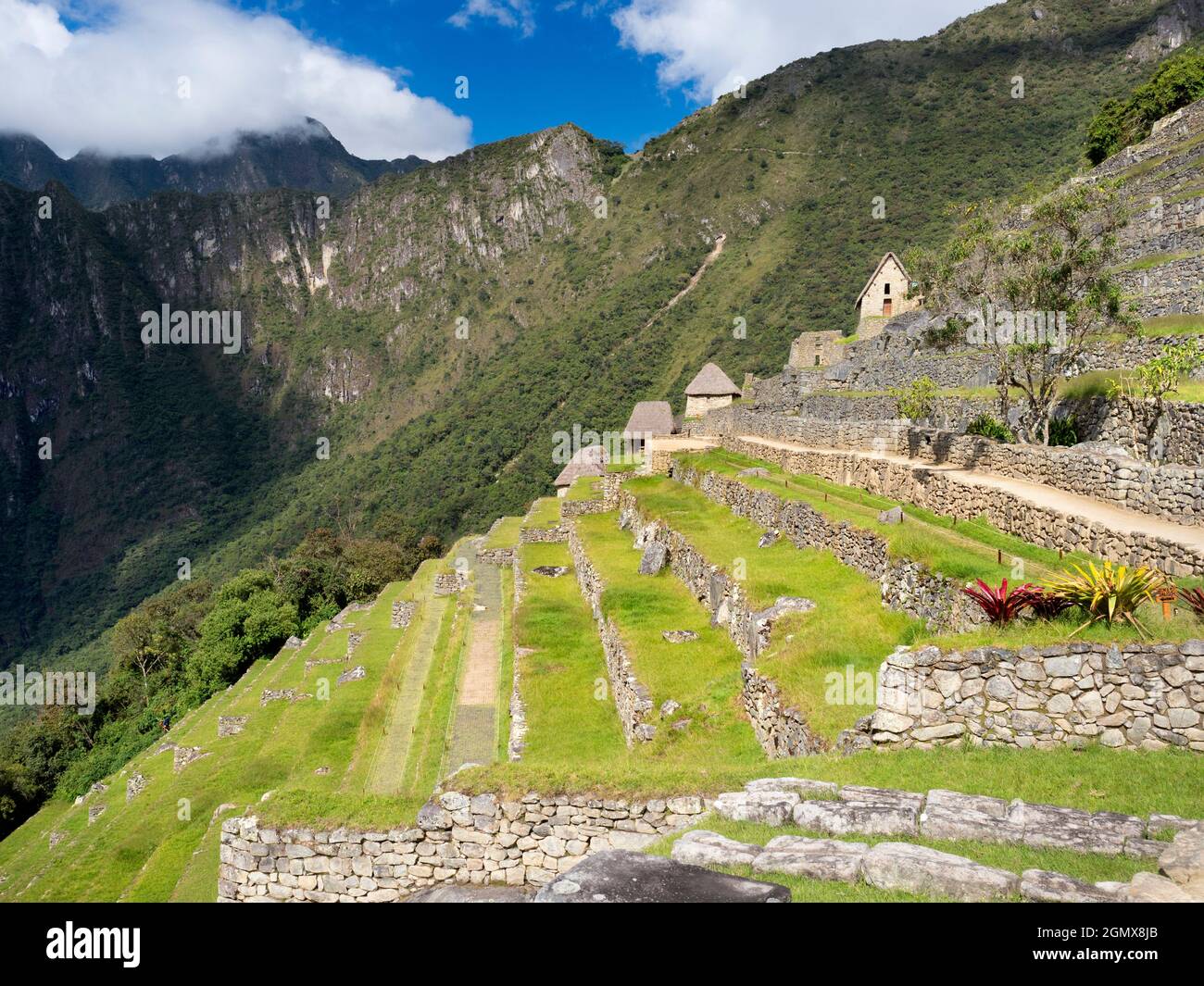 Machu Picchu, Peru - 14 May 2018 Set in an awe-inspiring mountainous ...