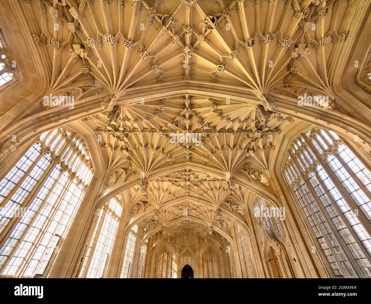 Inside the Divinity School of the Bodleian Library of Oxford University ...