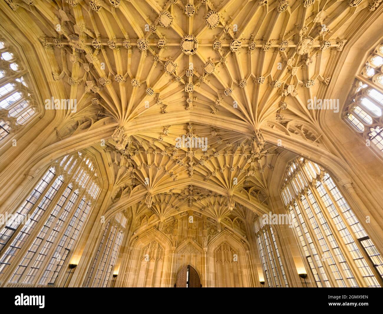 Inside the Divinity School of the Bodleian Library of Oxford University ...