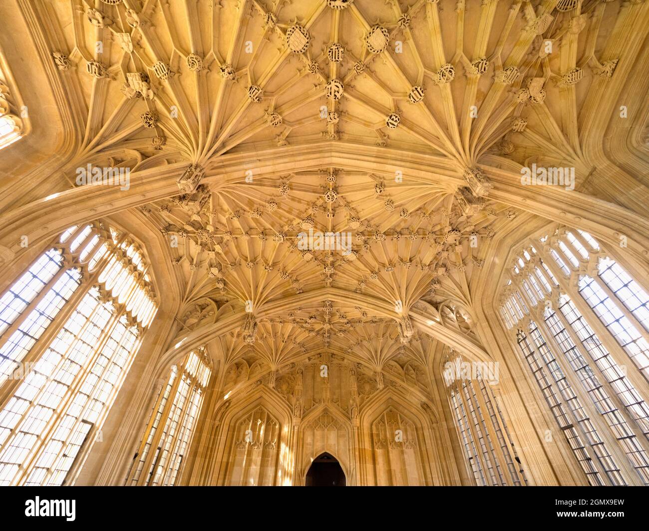 Inside the Divinity School of the Bodleian Library of Oxford University ...