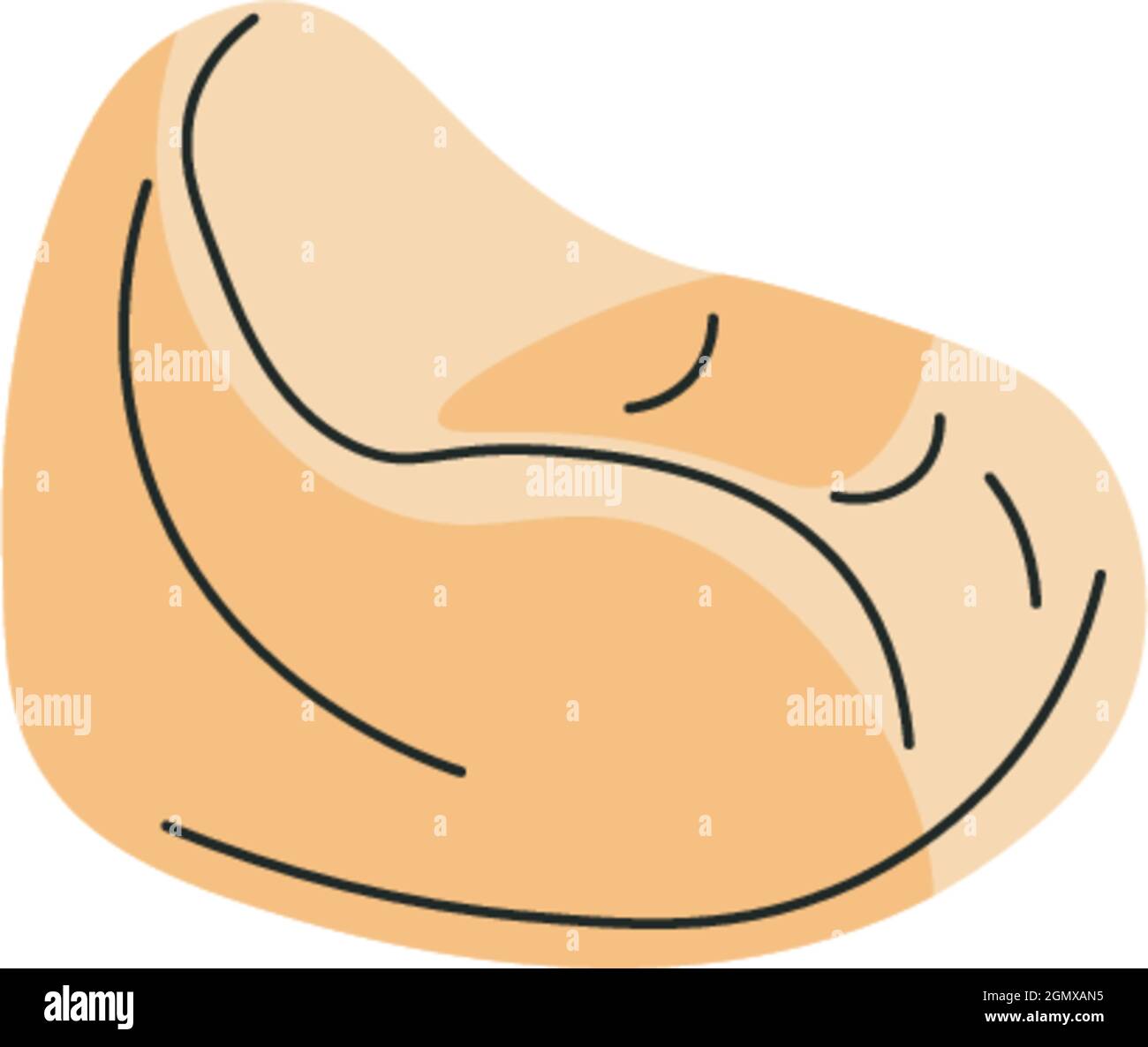 Pouf for sitting, relaxing chair armchair vector Stock Vector Image ...