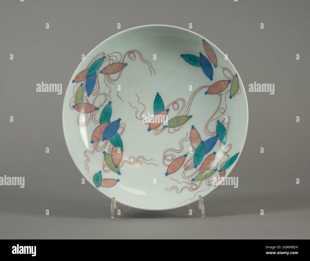 Dish with Design of Spools of Thread. Period: Edo period (1615-1868 ...