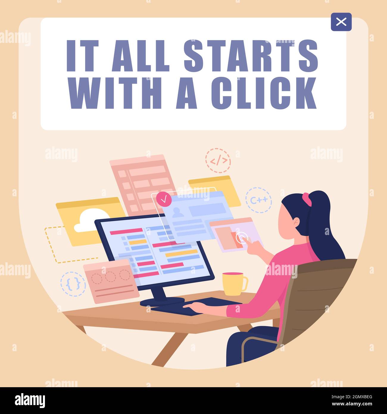 Software ads software Stock Vector Images - Alamy