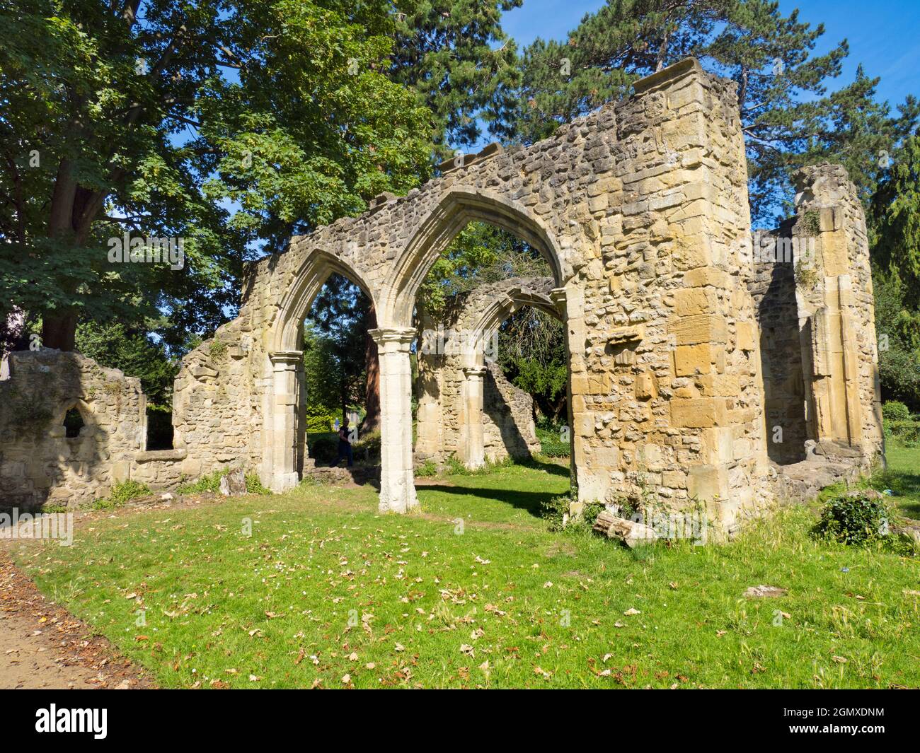 Abingdon, England - 12 July 2020 These atmospheric ruins are a ...